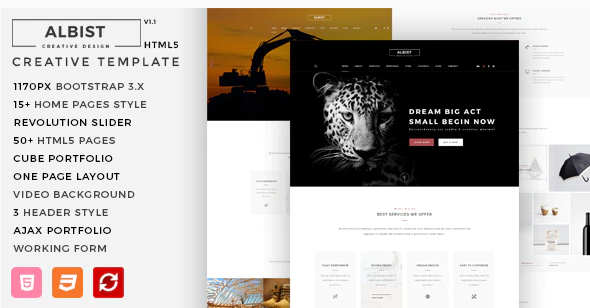 ALBIST - Creative Multipurpose HTML5 Template - Download now