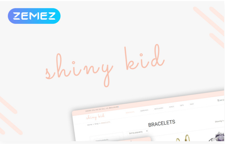 Shiny Kid - Children Jewelry Elementor WooCommerce Theme - Download now