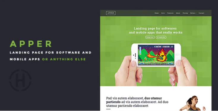 Apper - Landing Page - Download now