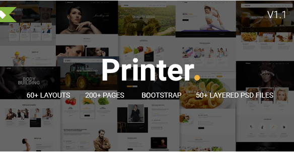 Printer - Responsive Multi-Purpose HTML5 Template | Srmehranclub