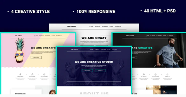 The Crazy - Creative Agency HTML5 Template - Download now