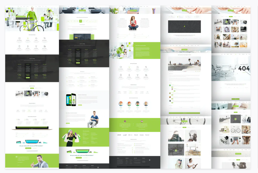 Clean Web Template - PSD - Download now