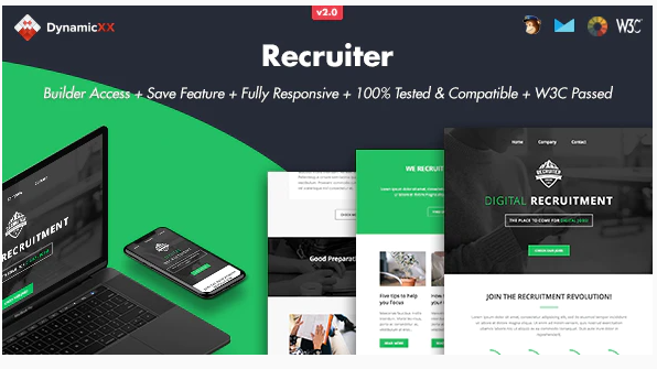 Recruiter - Responsive Email + Online Builder | Srmehranclub