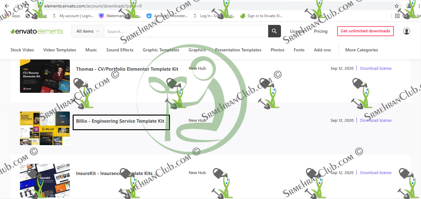 Billio - Engineering Service Template Kit | Srmehranclub
