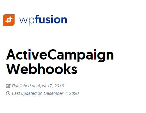 WP Fusion - Webhooks | Srmehranclub