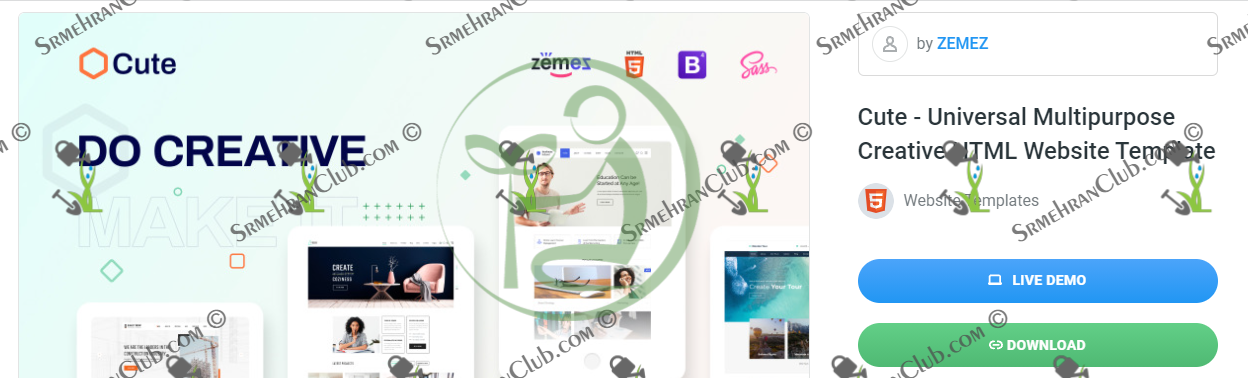 Download Cute - Universal Multipurpose Creative HTML Website Template 1 ...