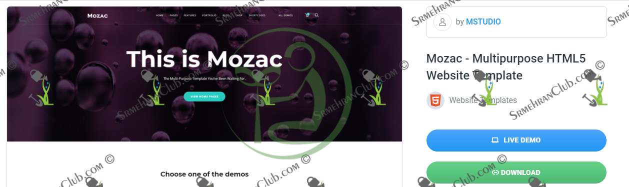 Download Mozac - Multipurpose HTML5 Website Template 1.0 - huge ...