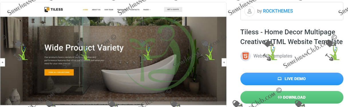 Download Tiless - Home Decor Multipage Creative HTML Website Template 1 ...