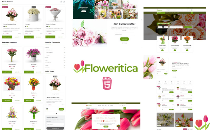 Download Floristica | Flowers and Roses Shop Website Template
