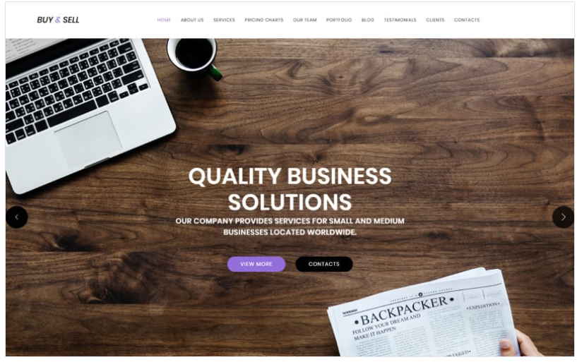 Download Buy&Sell - Bright Business Consultant HTML Landing Page Template