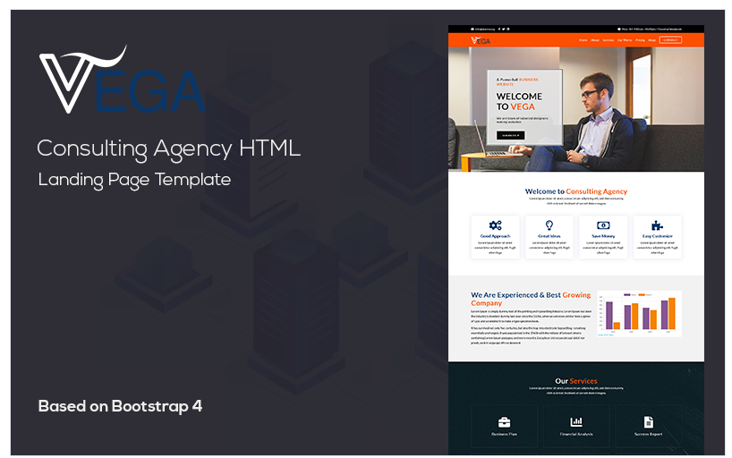 Download VEGA - Business HTML Landing Page Template
