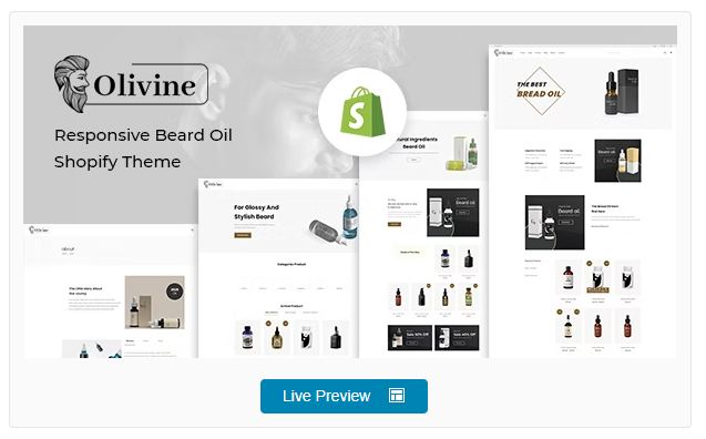 Download Olivine - Responsive Beard Oil Shopify Theme