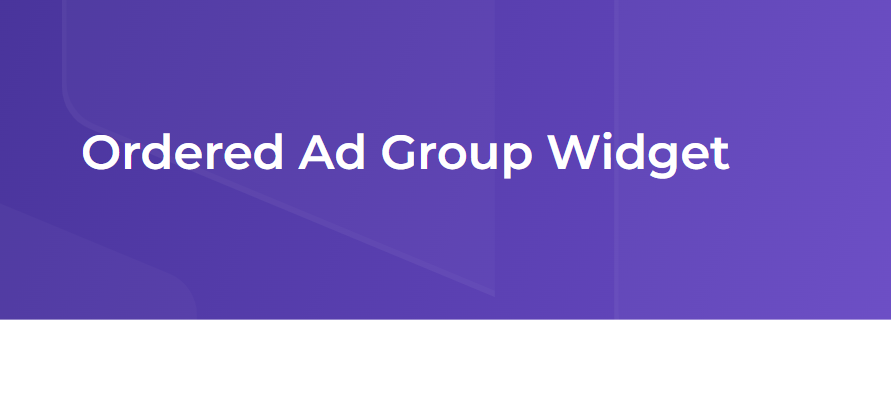 Download AdSanity – Ordered Ad Group Widget