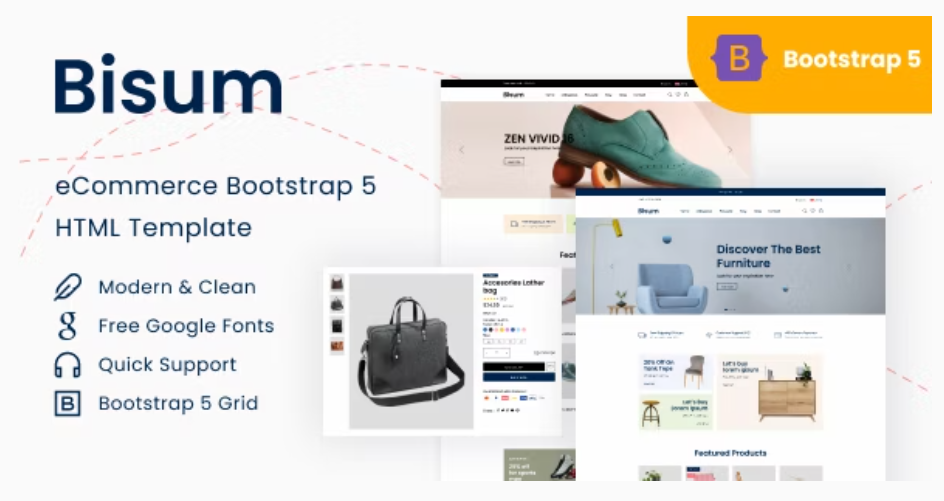 Bisum - eCommerce Bootstrap 5 HTML Template download