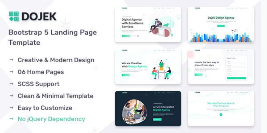 Dojek - Landing Page Template download