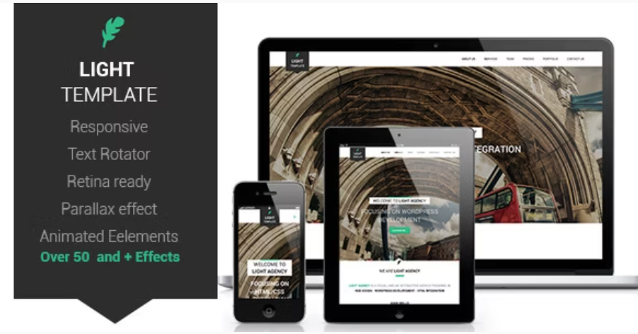 Light Html One-Page Template download