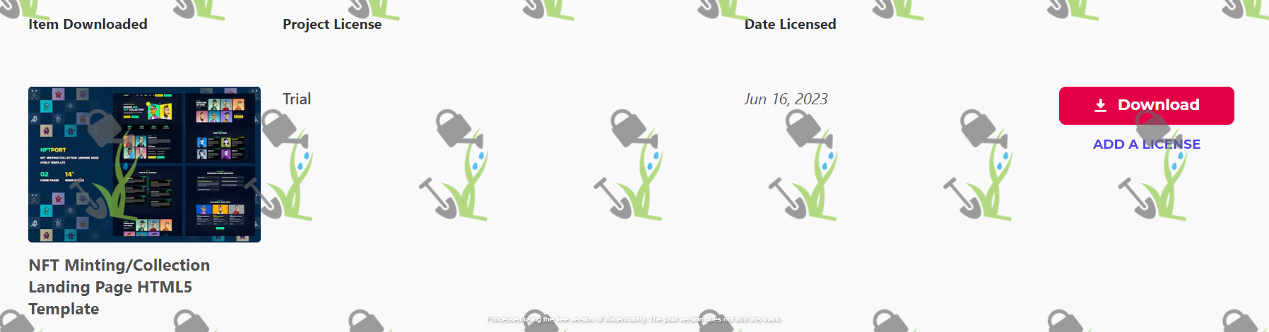 NFT Minting/Collection Landing Page HTML5 Template download