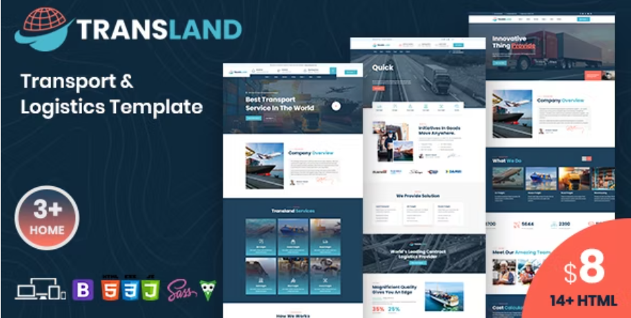 Transland - Transportation & Logistics HTML download