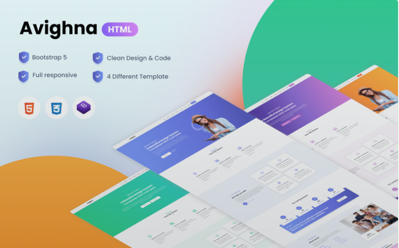 Avighna - Responsive Minimal Business Website Template download