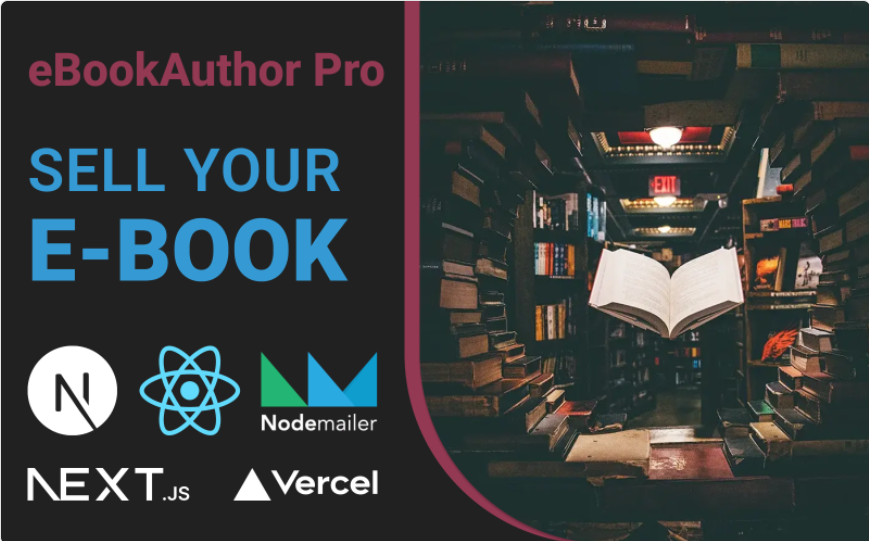 eBook Author Pro: Sell Your eBooks with the Author and Writer Next.js ...
