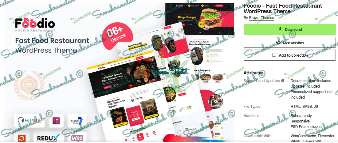 Foodio - Fast Food Restaurant WordPress Theme