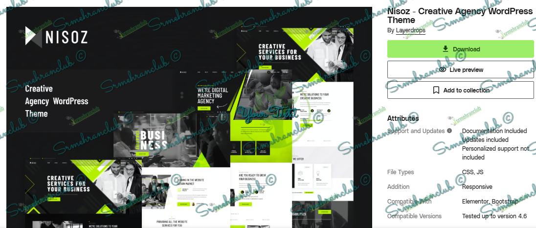 Nisoz - Creative Agency WordPress Theme