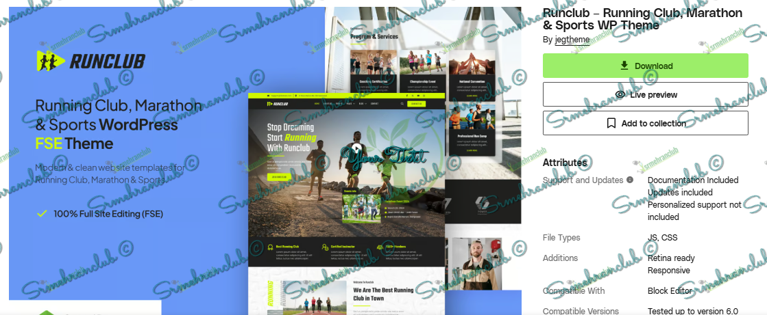 Runclub – Running Club, Marathon & Sports WP Theme