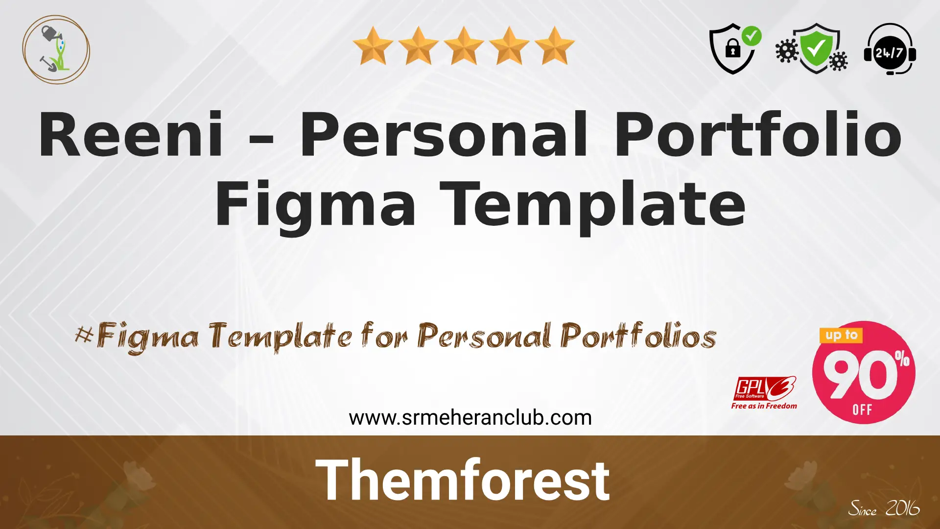 Reeni - Personal Portfolio Figma Template