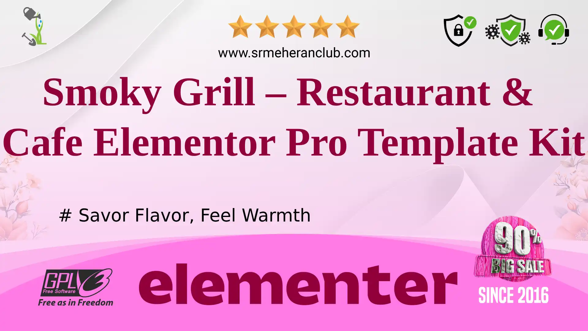 Smoky Grill - Restaurant & Cafe Elementor Pro Template Kit download