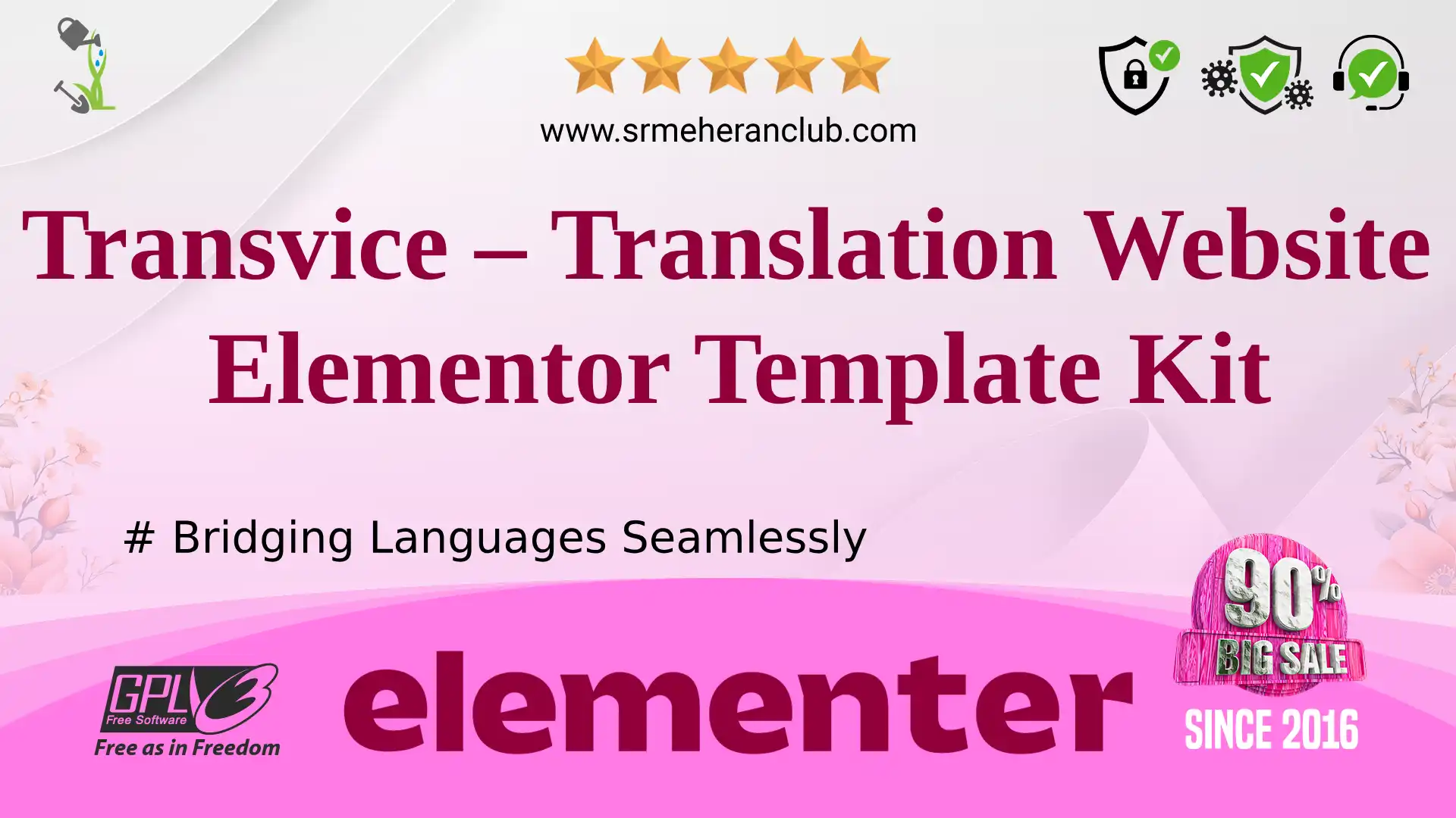 Download Transvice - Translation Website Elementor Template Kit