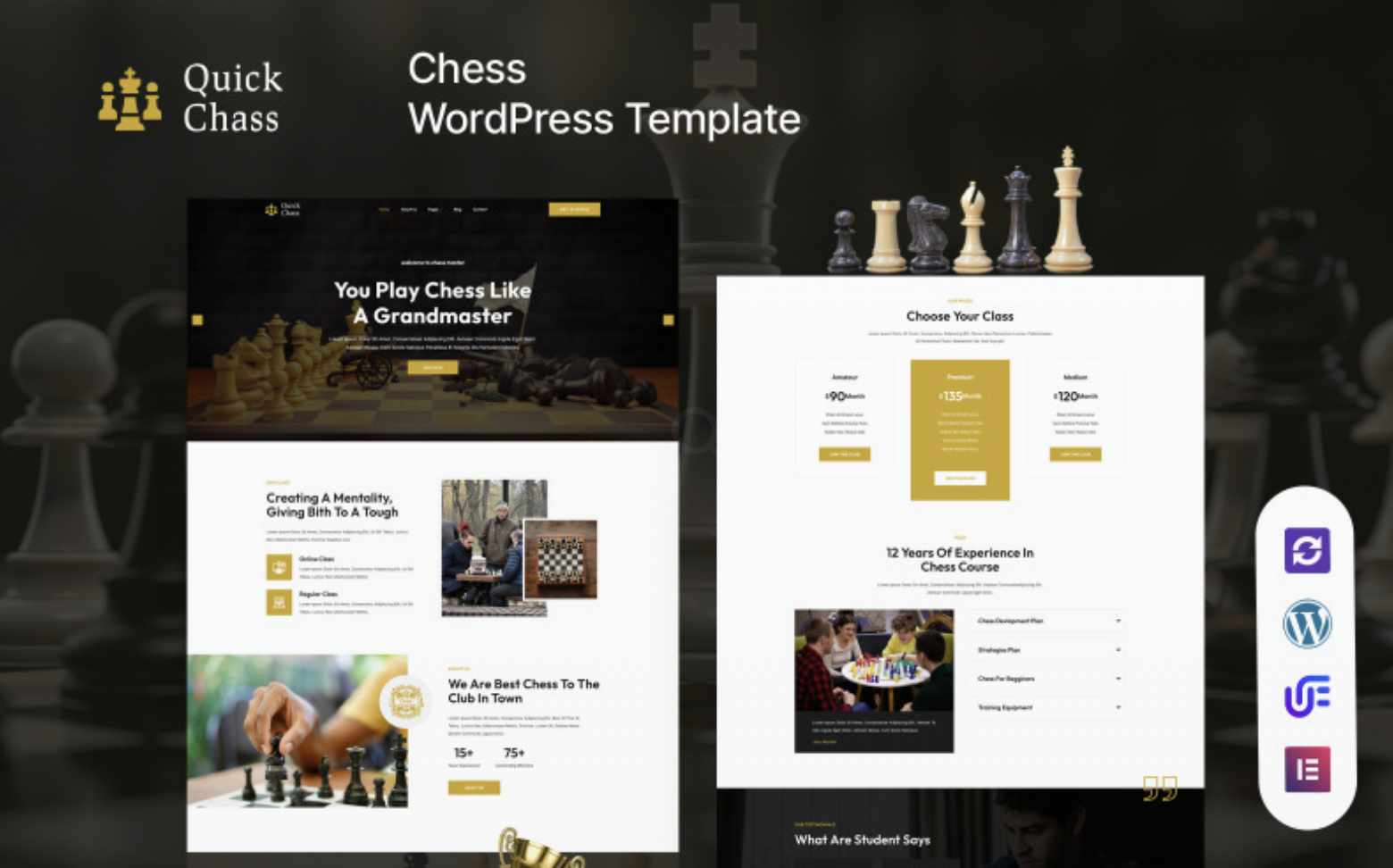 Quick Chass Chess Club Theme Free Download GPL