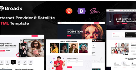 Broadx Internet Provider HTML Template Free Download