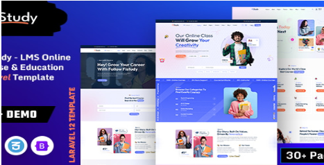 FiStudy Laravel Template – LMS & Course Platform Free Download