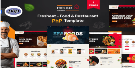 Fresheat PHP Template – Food & Restaurant Website Free Download