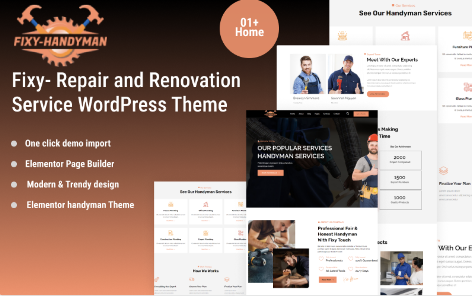Fixy WordPress Theme Free Download – Repair & Renovation