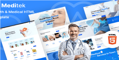 Meditek HTML Template – Health & Medical Free Download GPL