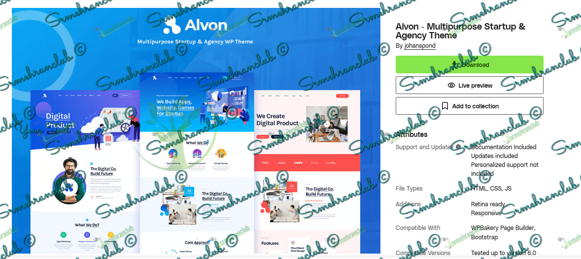 Alvon WordPress Theme – Startup & Agency Free Download