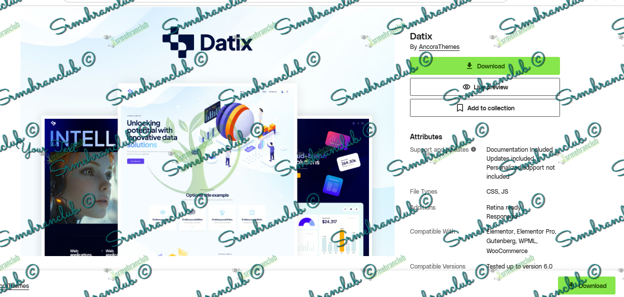 Datix AI Data Science Theme – GPL Free Download