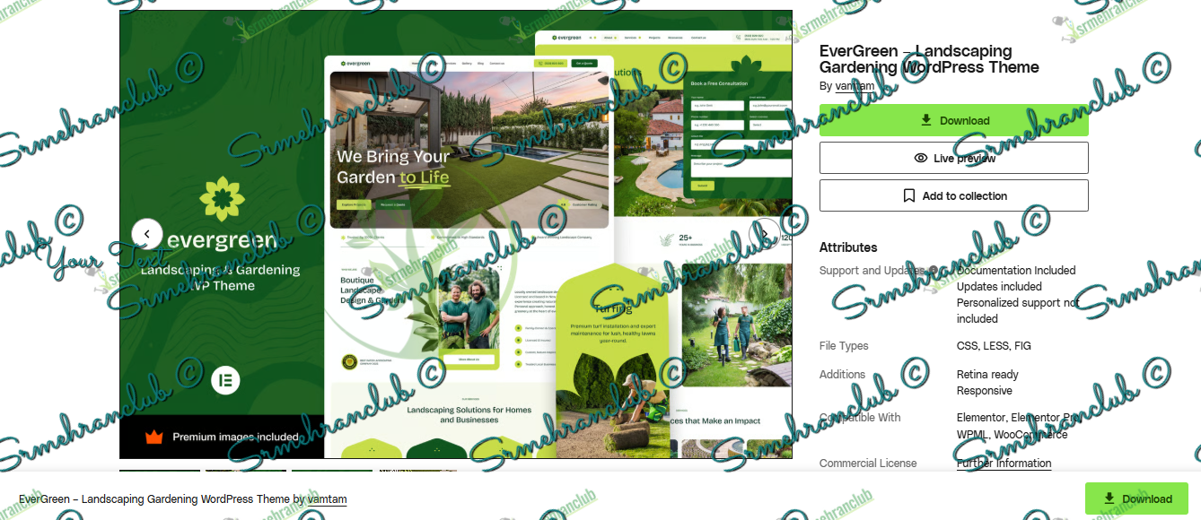 EverGreen WordPress Theme – Landscaping Free Download