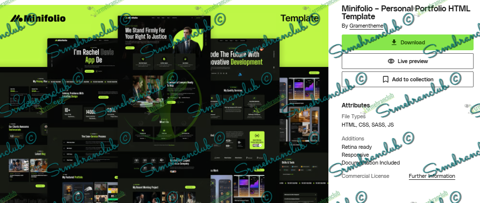 Minifolio HTML Template Free Download | Personal Portfolio