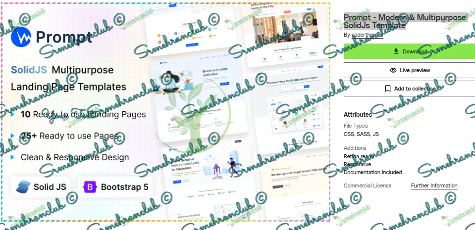 Prompt SolidJs Template Free Download | Modern Multipurpose GPL