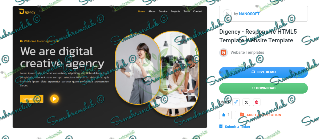 Digency HTML5 Template – Responsive Website Template Download