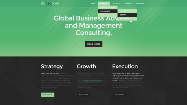 Management Company Responsive Website Template Free Download