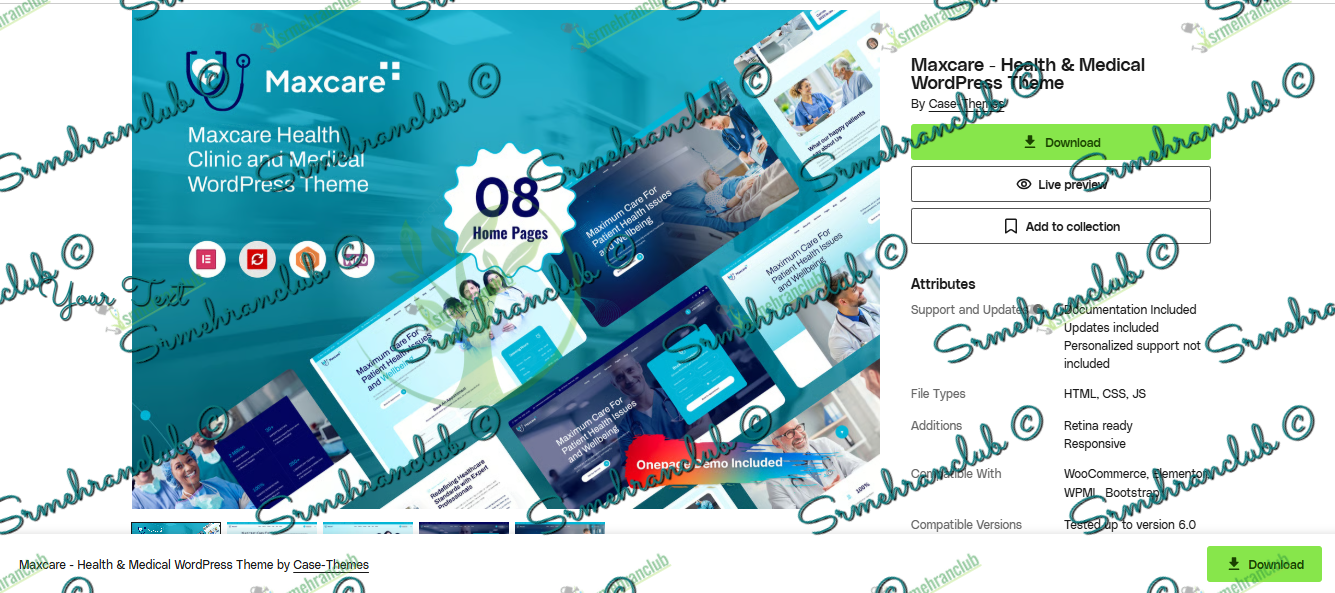 Maxcare WordPress Theme – Health & Medical Free Download