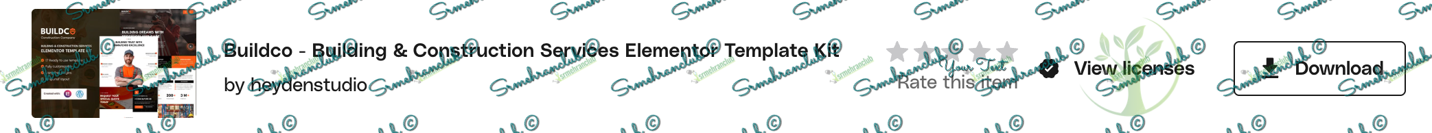 Buildco Elementor Template Kit Download for Construction Services